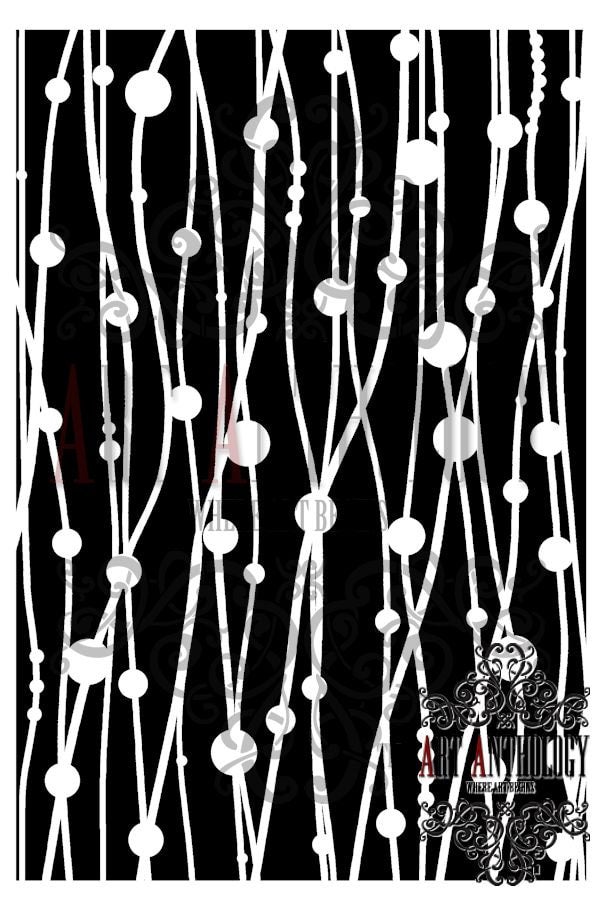 Twinkle Lights Stencil | Art Anthology