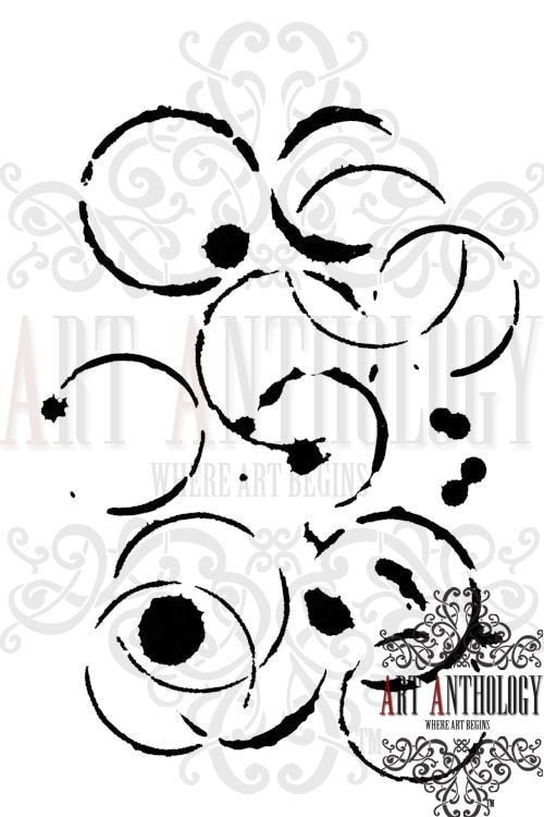 Coffee Stain Stencil | Art Anthology