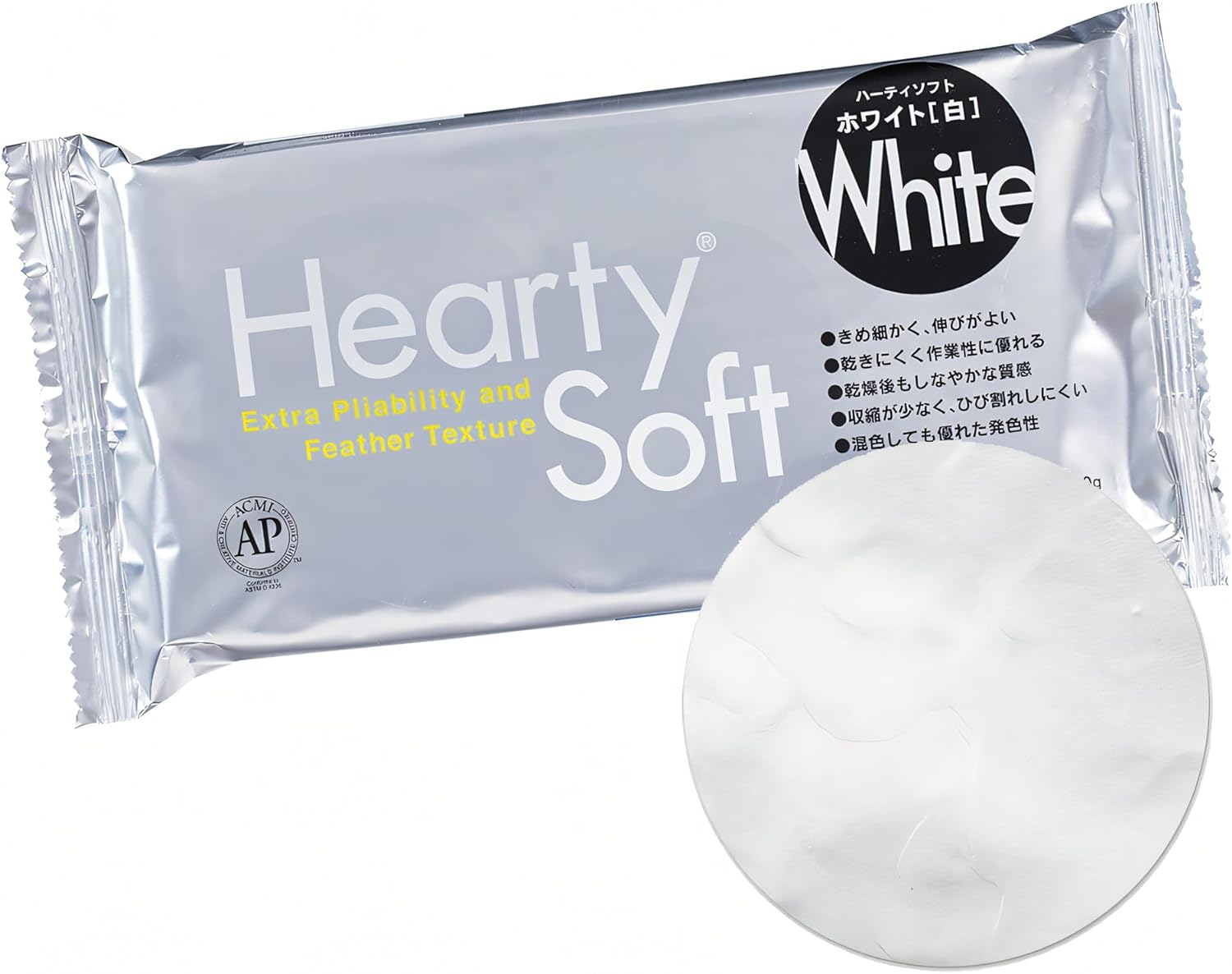 Hearty Soft Clay - White (180g) | Art Anthology