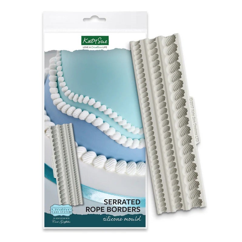 Serrated Rope Borders Silicone Mould | Art Anthology