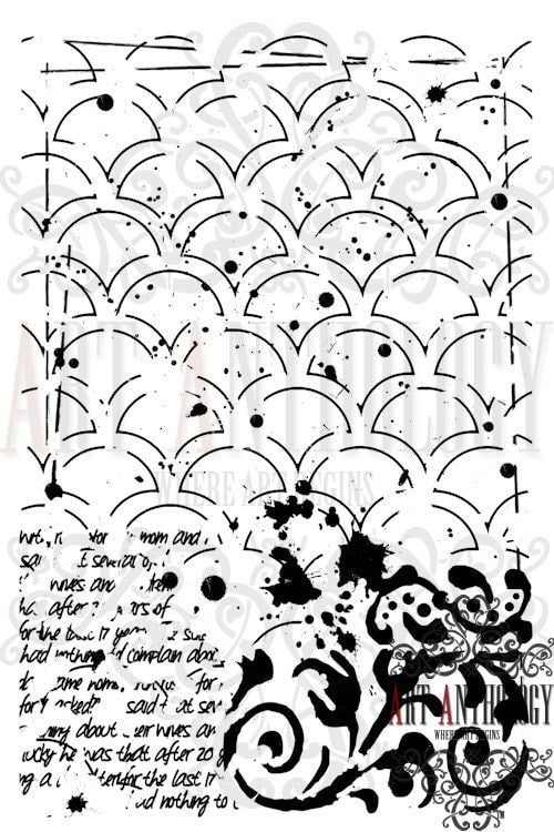 Scales Stencil | Art Anthology