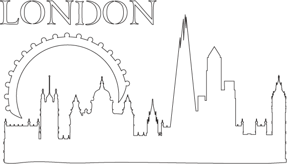 London Skyline Stencil | Art Anthology