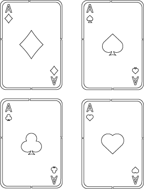 Playing Cards Stencil | Art Anthology